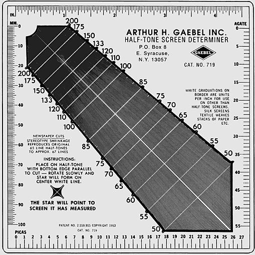 Half-tone Screen Determiner – Victory Screen Factory
