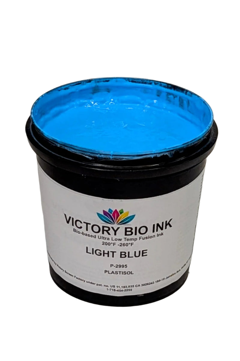 Light Blue Victory Bio Puff Ink Plastisol – Victory Screen Factory