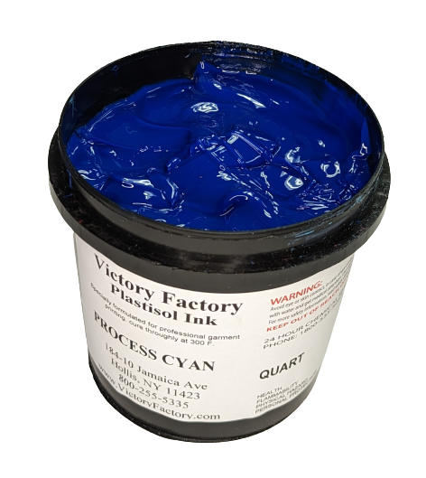 4 Color Process Cyan Plastisol Ink – Victory Screen Factory